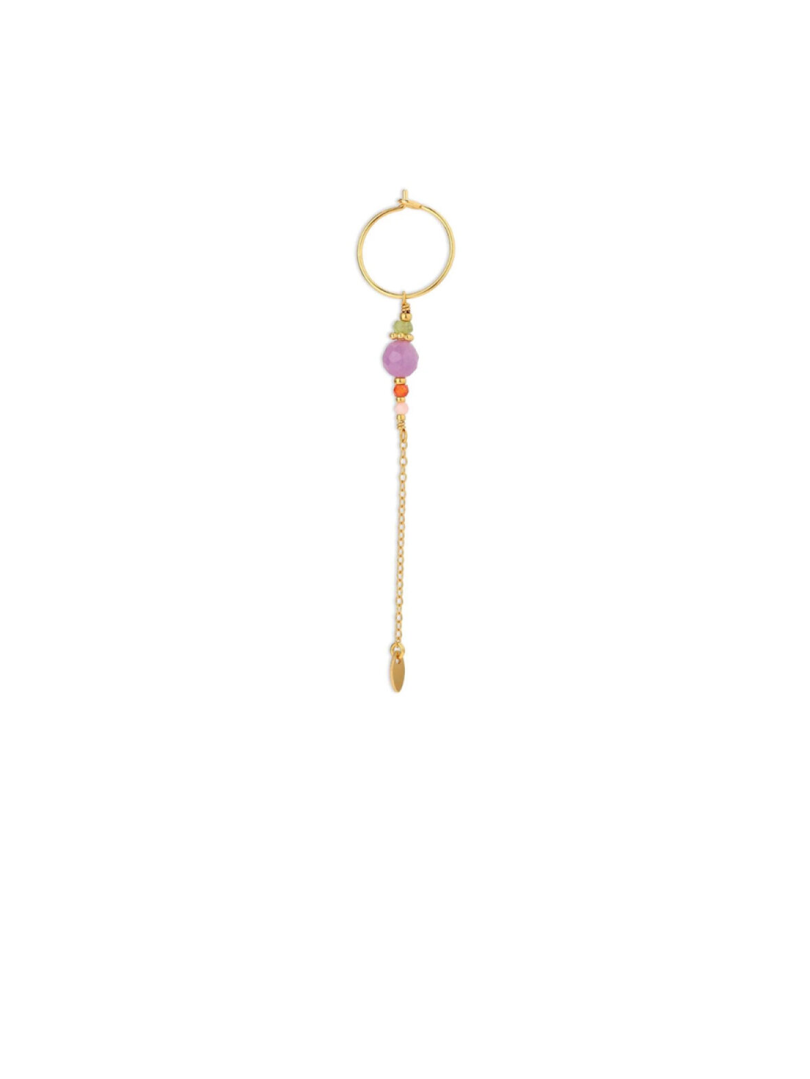 A'POKE - By Thiim Lavender String Hoop Gold Lavender - Shop ørering