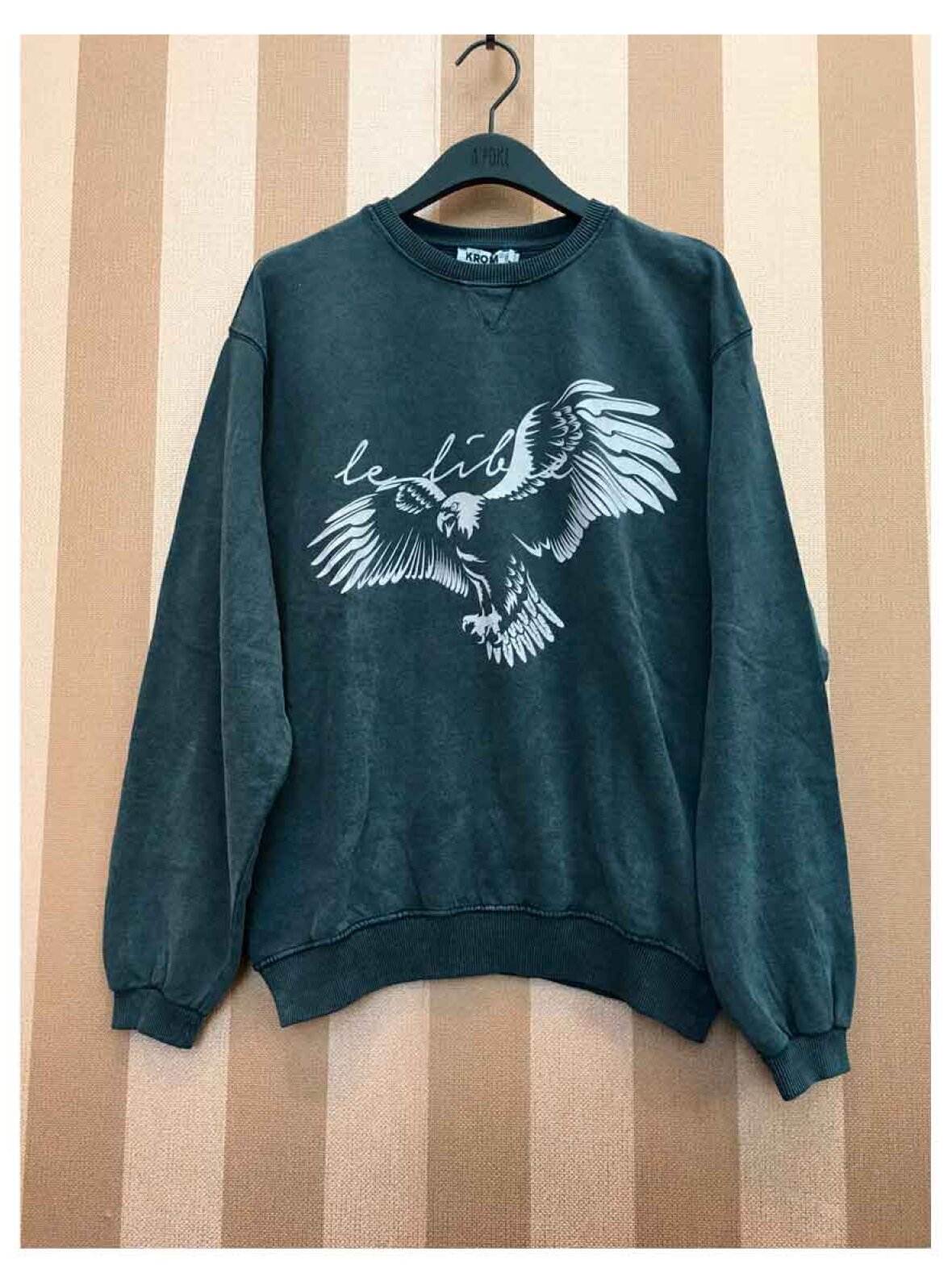 A'POKE - Krom2 Flying Eagle Sweat Grey - Shop grå sweatshirt