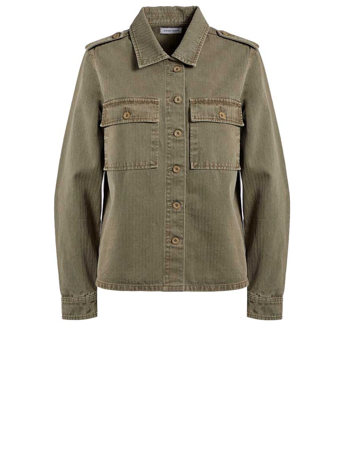 A'POKE - Anine Bing Cameron Jacket Army Green - Denim jakke