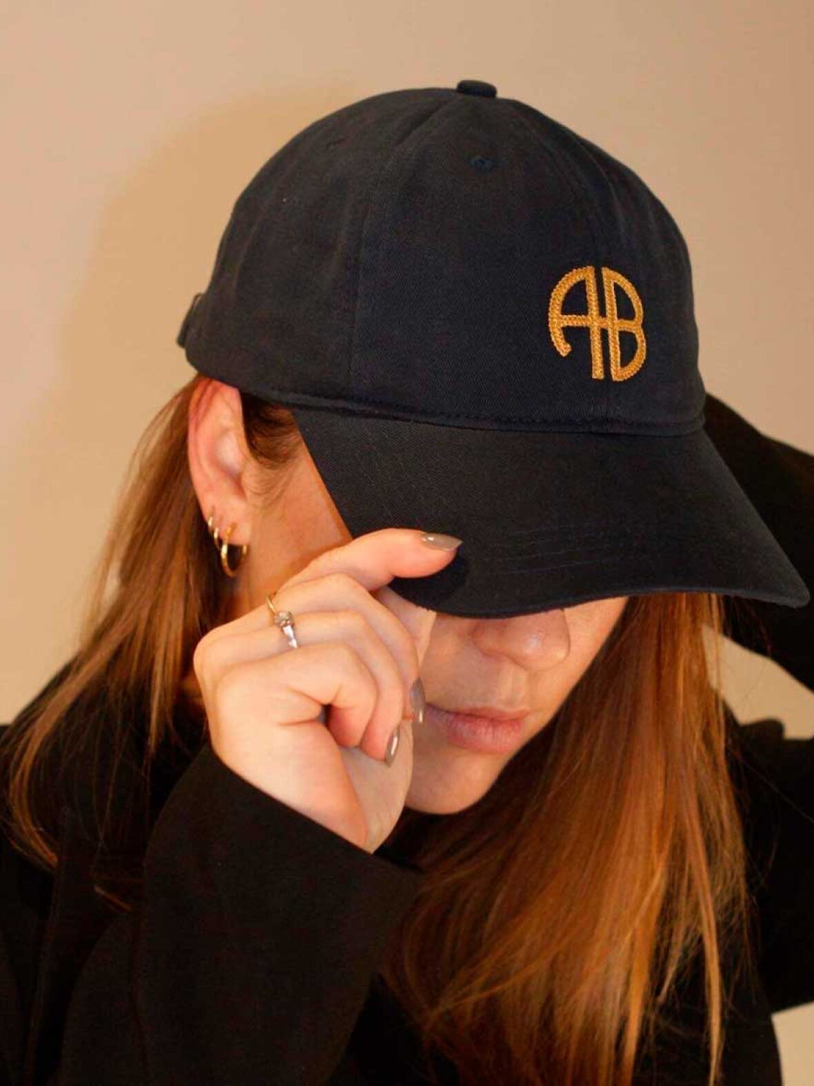 A'POKE - Anine Bing Jeremy Baseball Cap Washed Navy