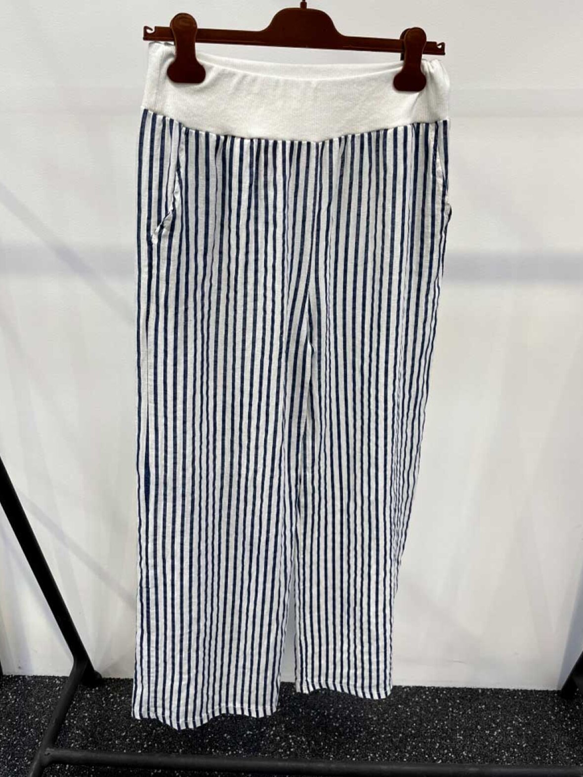 A'POKE - Marta Du Chateau 62273 Pants Navy Stripe