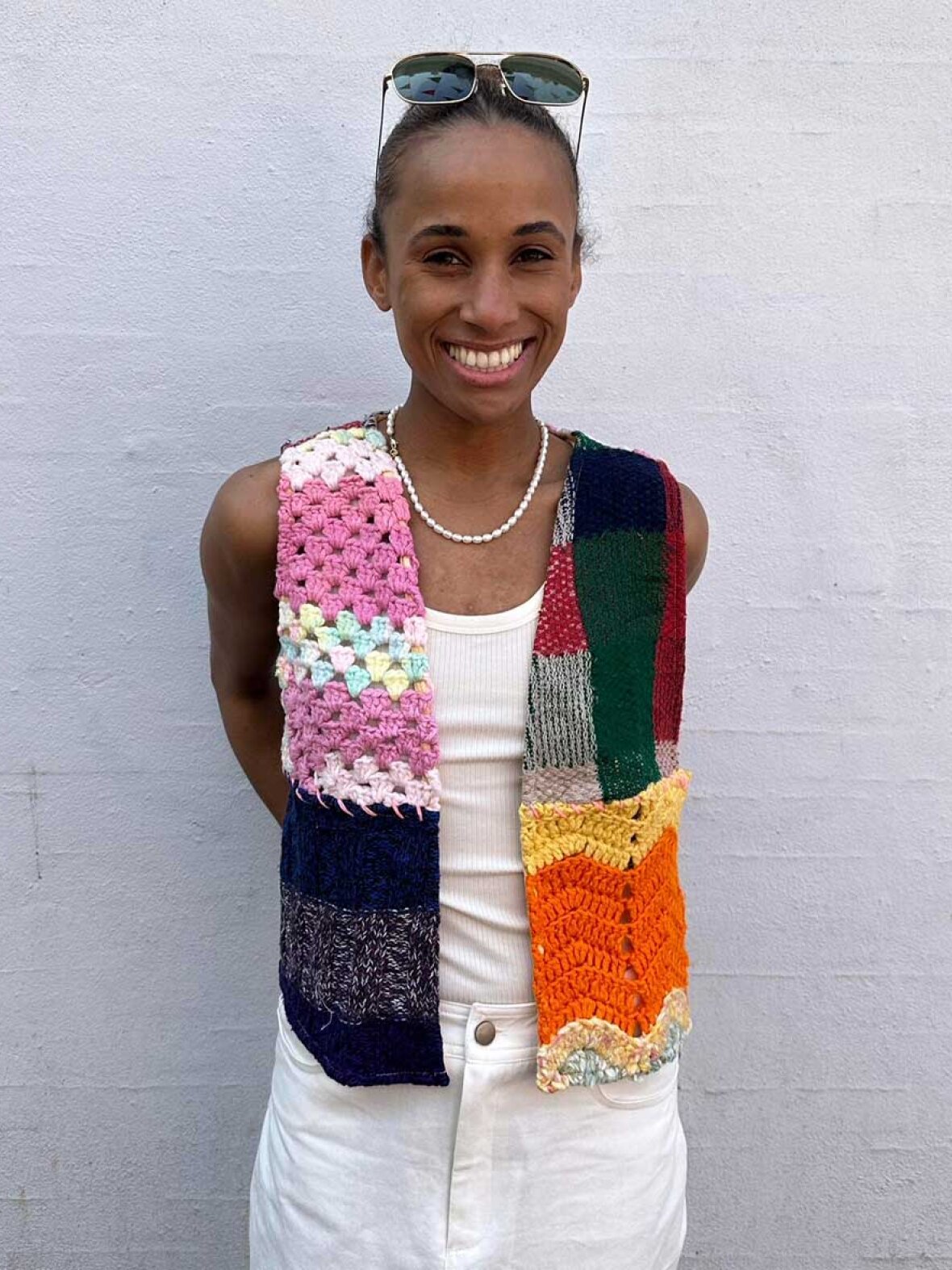 A'POKE - Sissel Edelbo Yrsa Patchwork Vintage Yarn Vest
