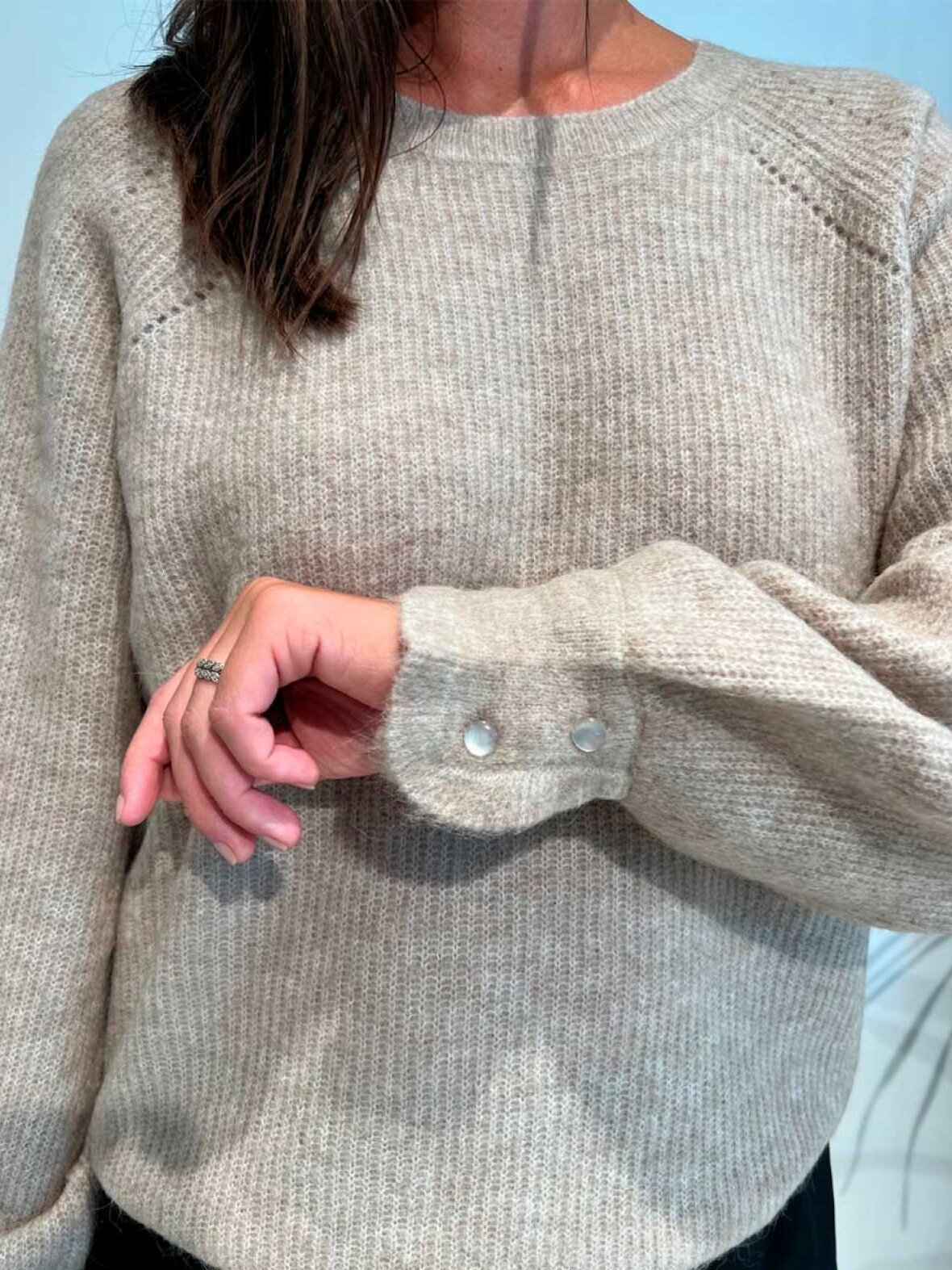 A'POKE - Mos Mosh MMTalli LS Knit Savannah Tan