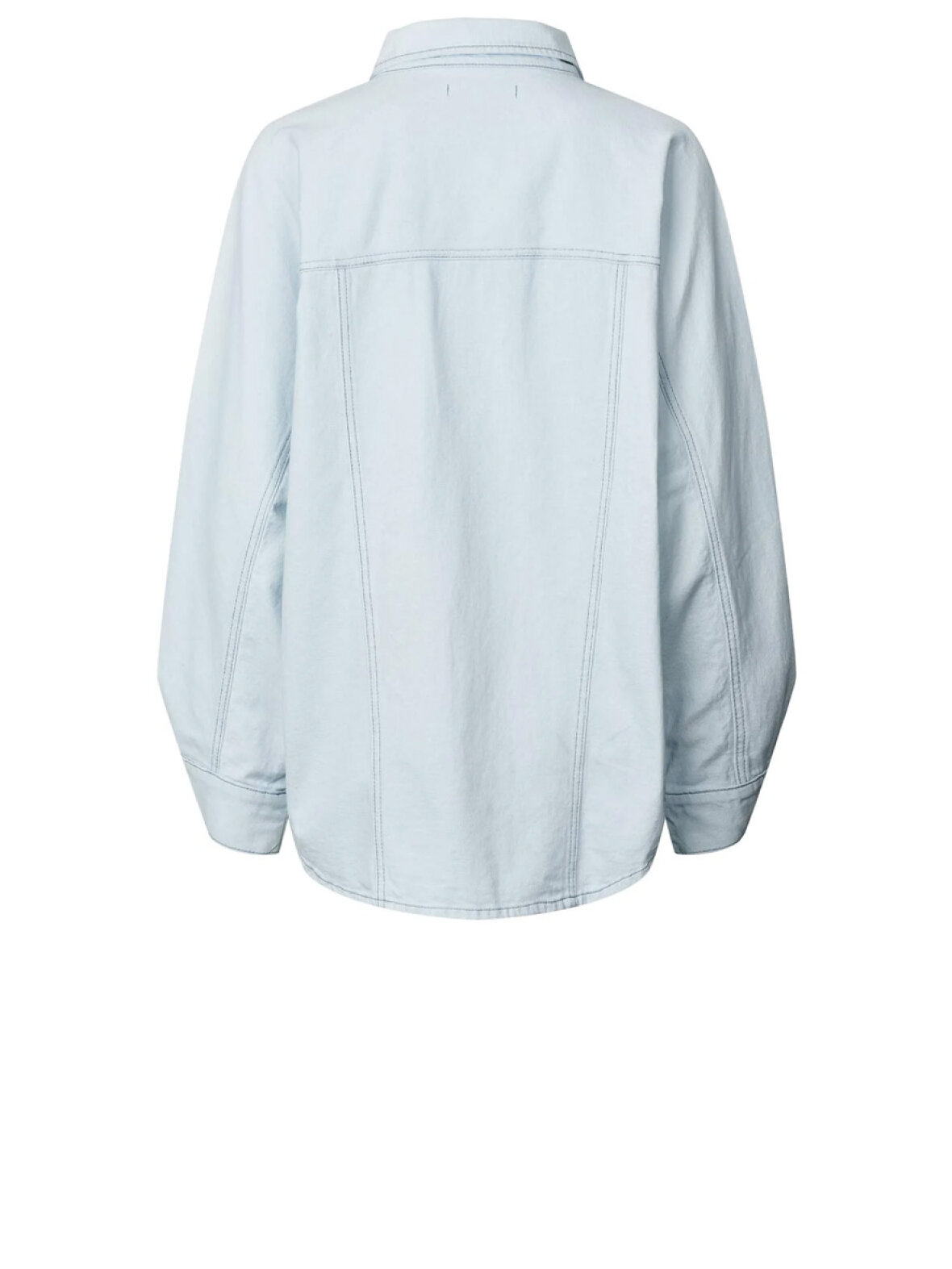 A'POKE - Rabens Saloner Jeja Shirt Jacket Light Wash Denim