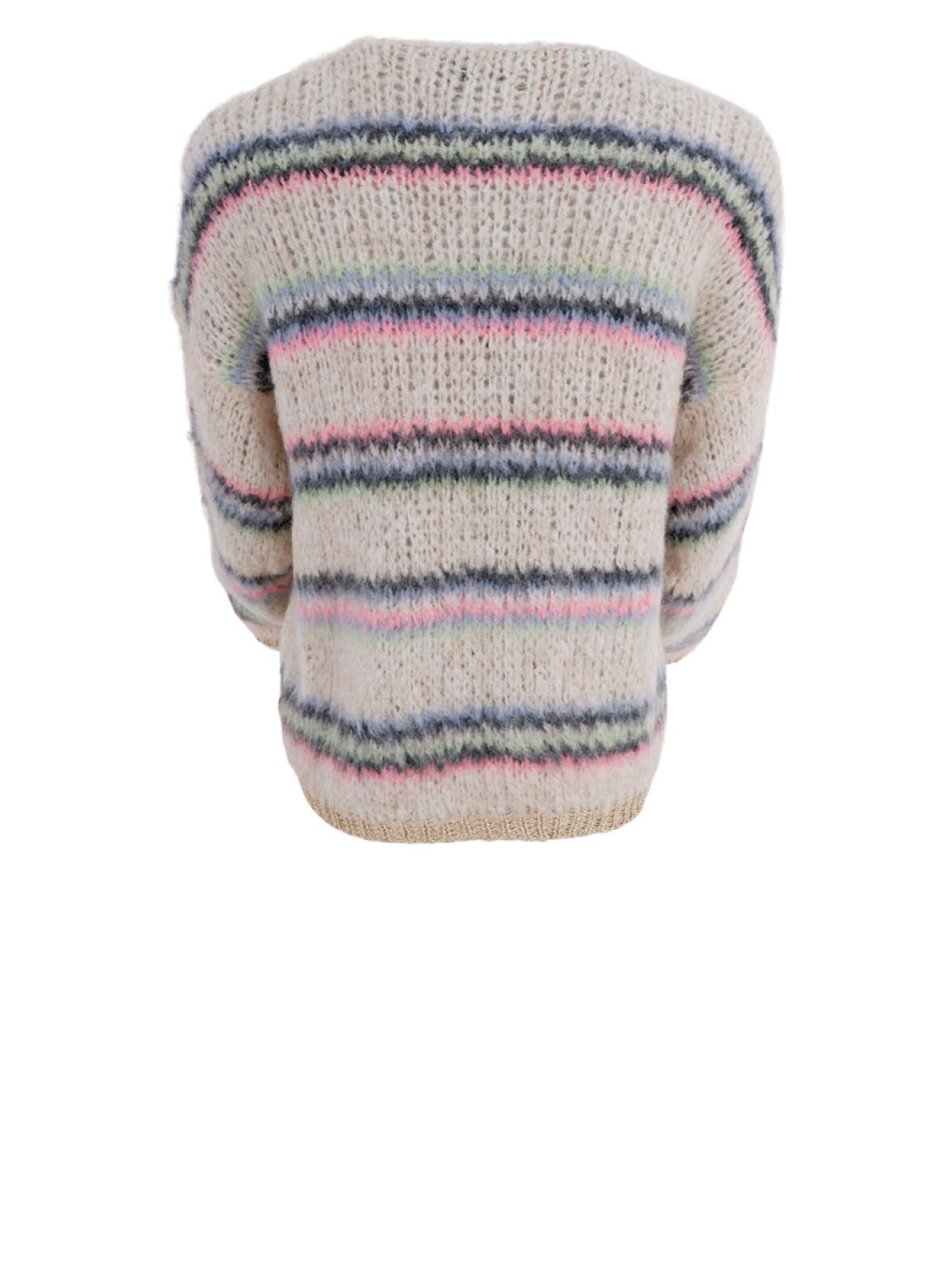 A'POKE - Black Colour BCCayenne Striped Cardigan Pastel