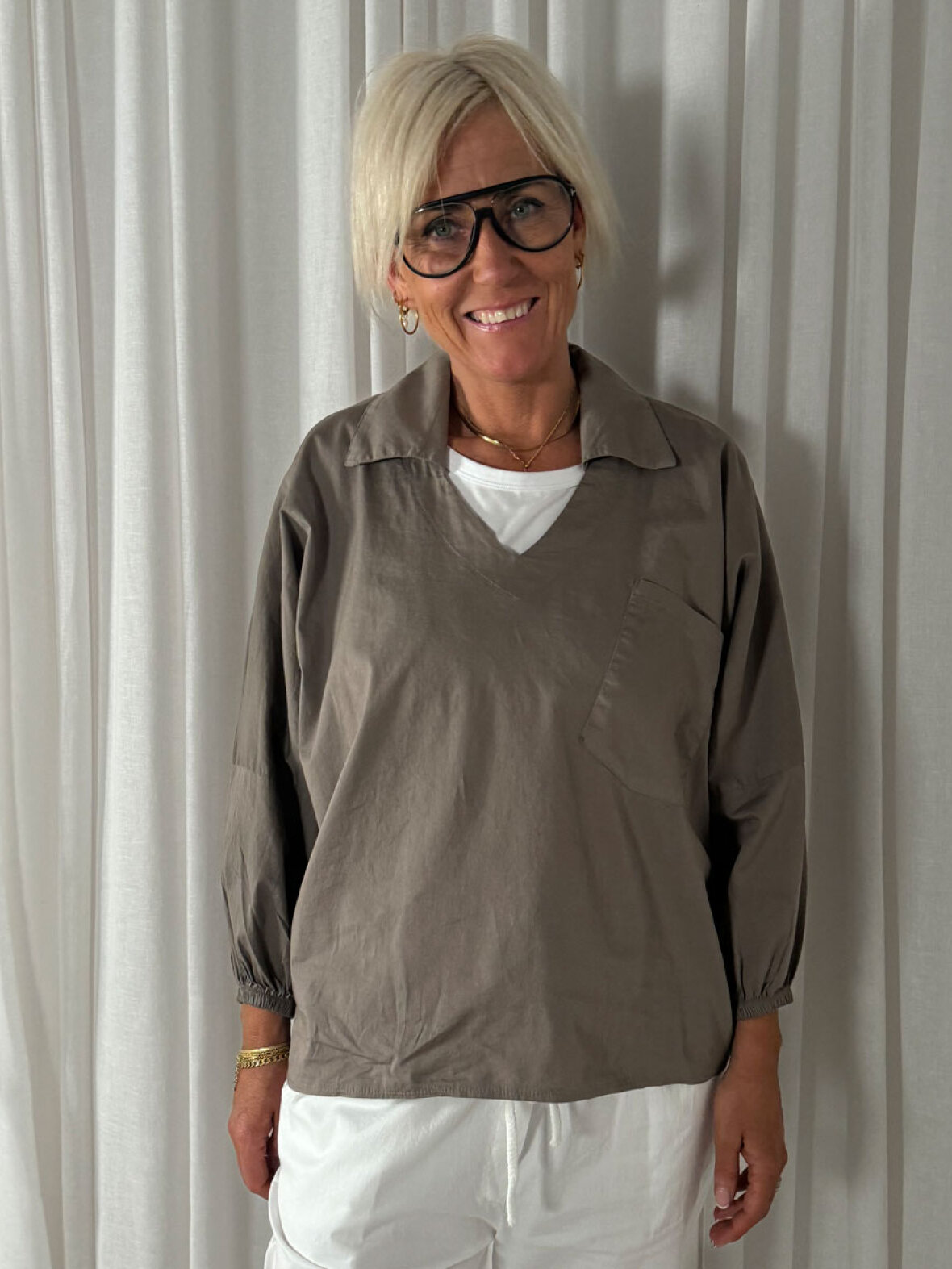 A'POKE - Cabana Living Vannie Blouse Fango