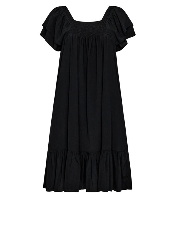 A'POKE - CoCouture SunriseCC Crop Smock Front Dress Black