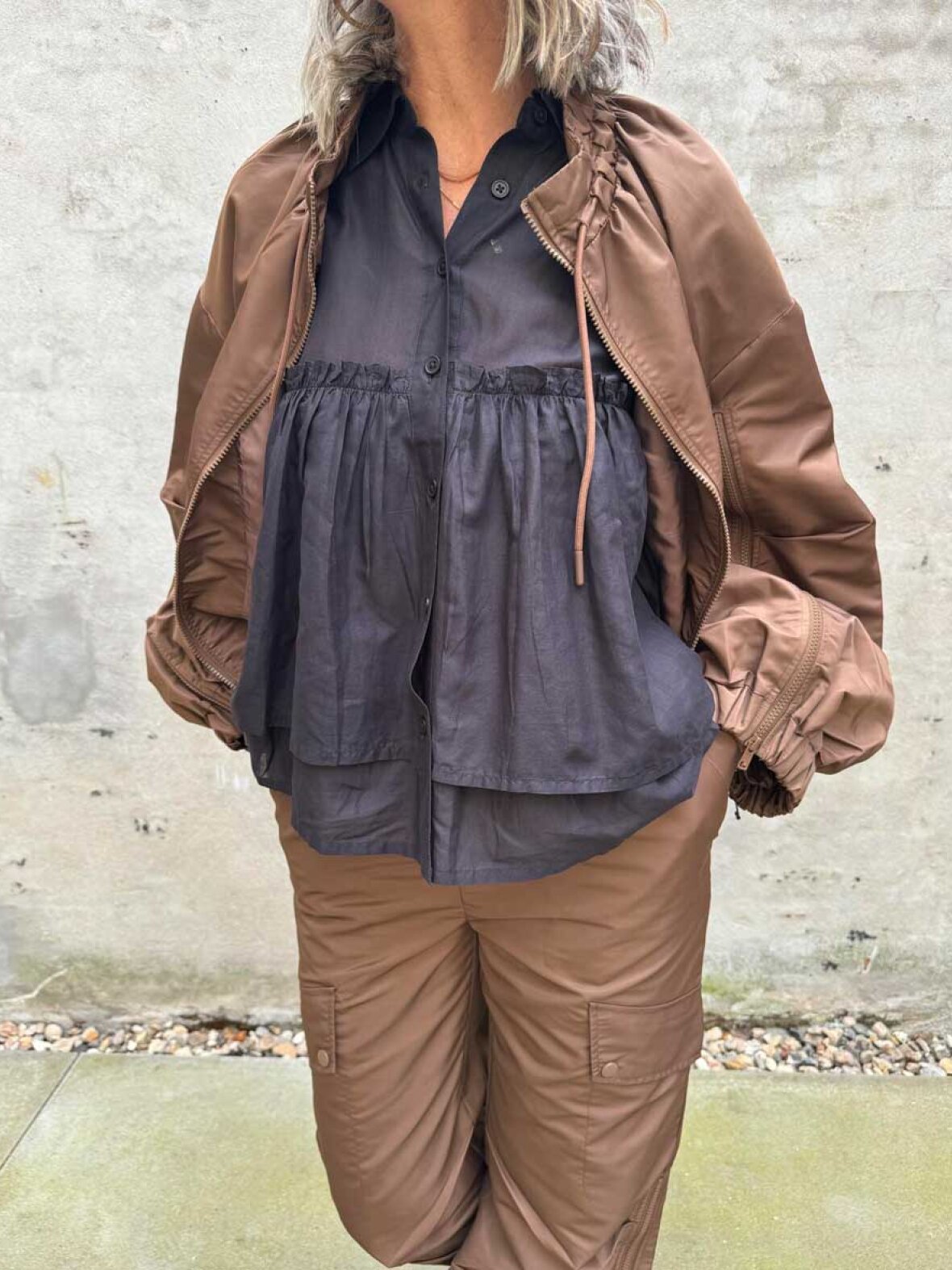 A'POKE - Rabens Saloner Juno Jacket Coffee