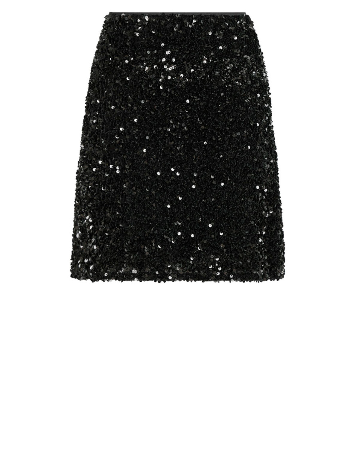 A'POKE - Neo Noir Miva Velvet Sequins Skirt Black